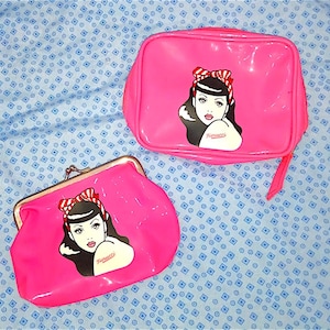 FIORUCCI 90s Italy Super Cute Pink Duo Money Wallet Clip + Clutch Pin ...
