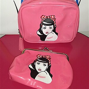 FIORUCCI 90s Italy Super Cute Pink Duo Money Wallet Clip + Clutch Pin ...