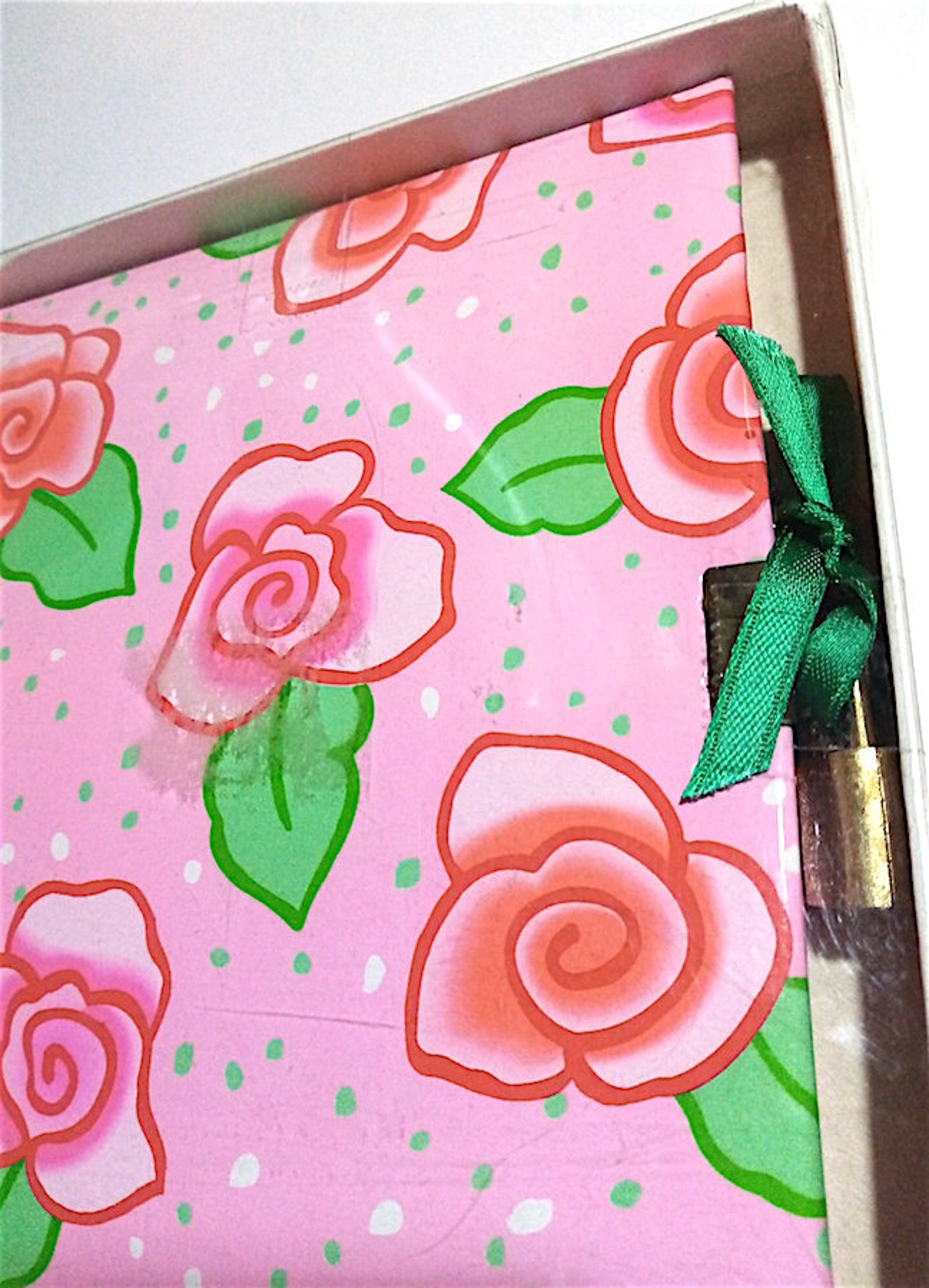 NAJ OLEARI 90s Italy Pink Flower Secret Diary in Box New - Etsy