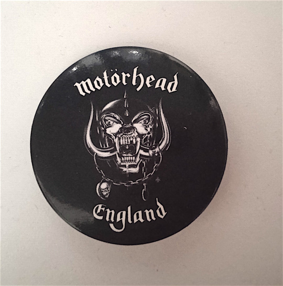 MOTORHEAD England Lemmy 80s Beautiful Metal Button Pin - Etsy