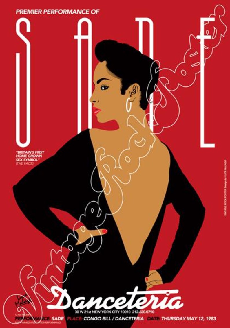 SADE ADU Concert Posters ! - Etsy