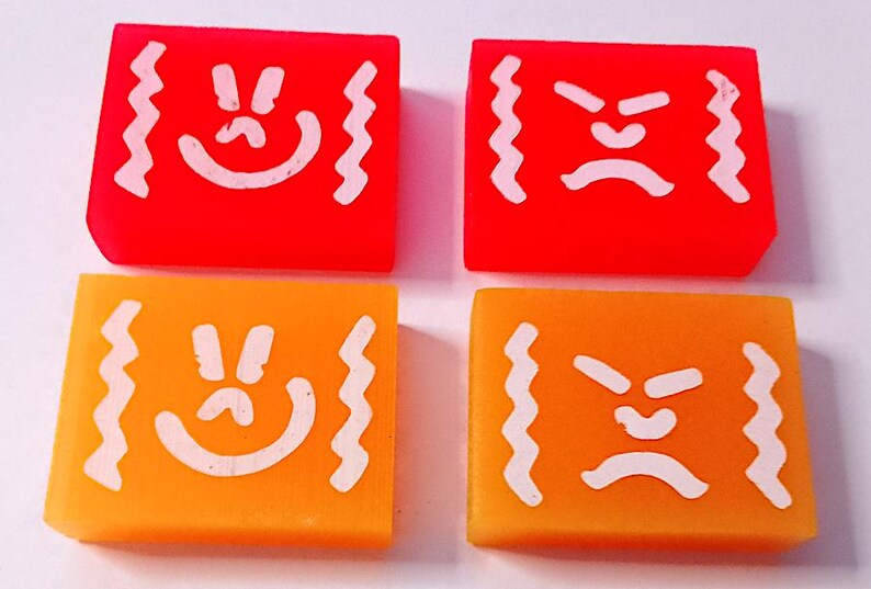 NEON FACES 80s Japan Lot 4 Eraser Radiergummi Rubbers Rubbers Gomas ...