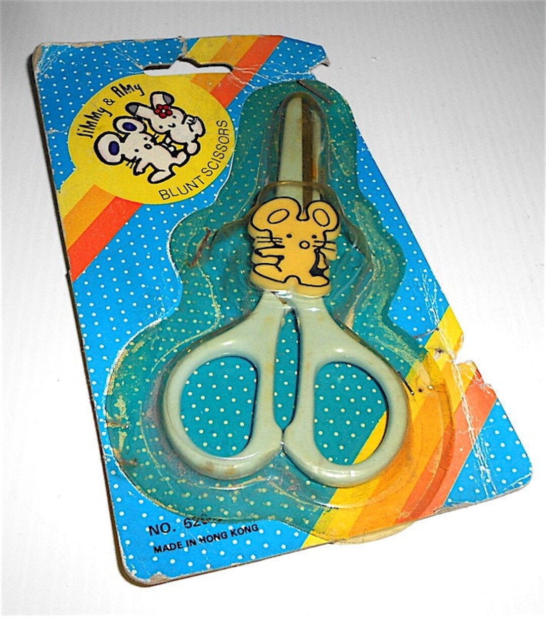 JIMMY and AMY 1985 CWSF Ltd Hong Kong Pocket Kawaii Scissors Mouse Mini ...