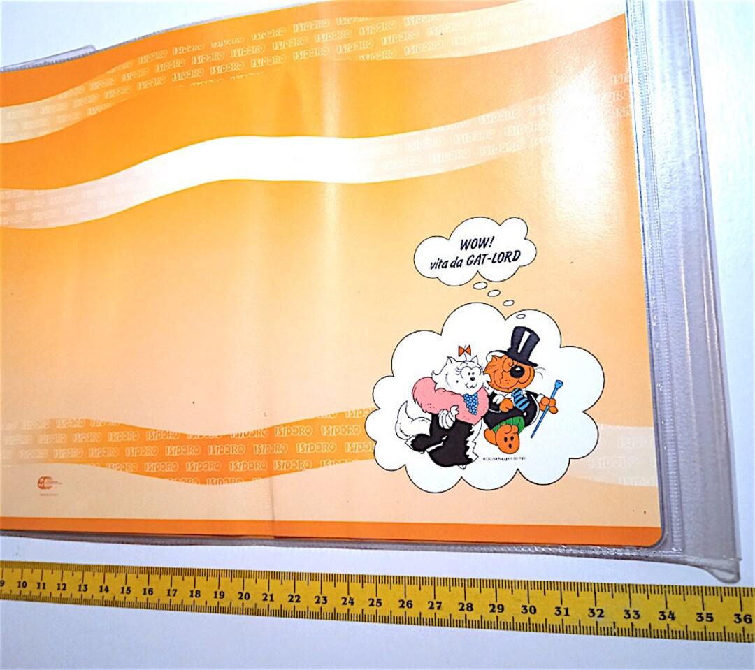 ISIDORO Cat Heathcliff Cat 1985 Cartorama Italy Cover for Notebook ...