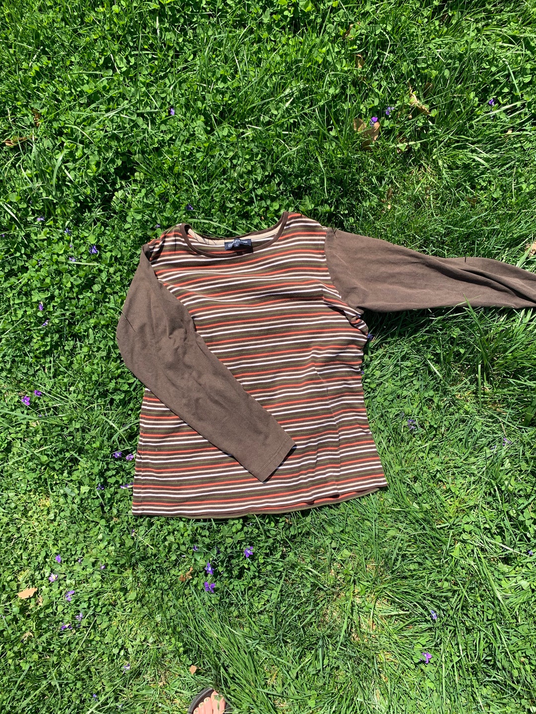 Upcycled Thrifted Stiped Tshirt - Etsy