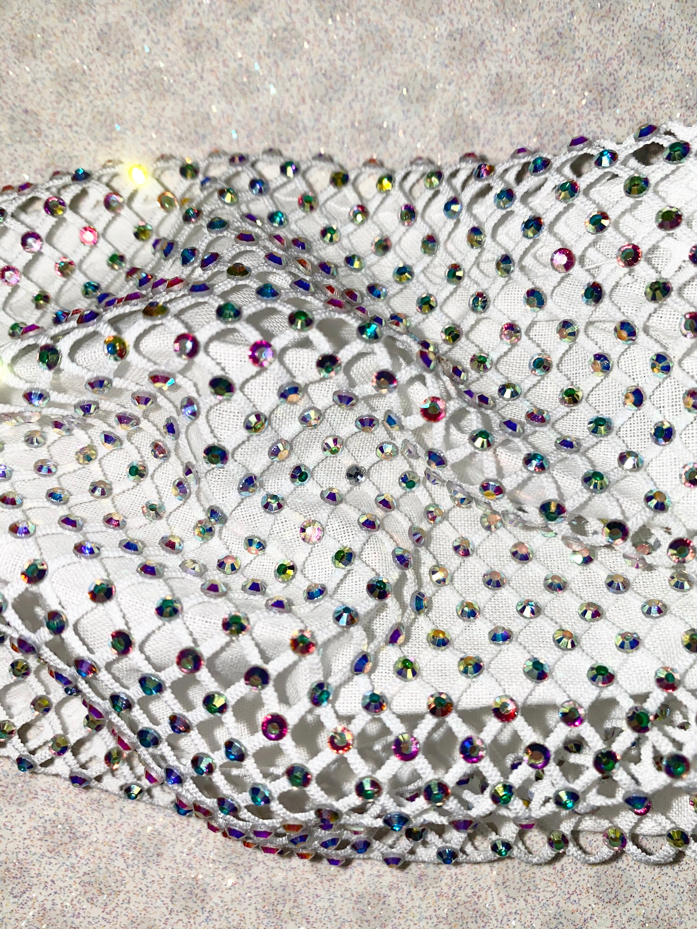 White Bling Face Mask Bridal Face Mask With Bling - Etsy