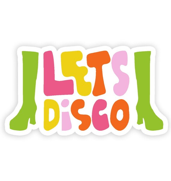 Lets Disco Sticker | Etsy