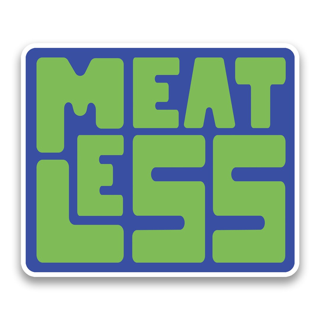 Meatless Sticker - Etsy