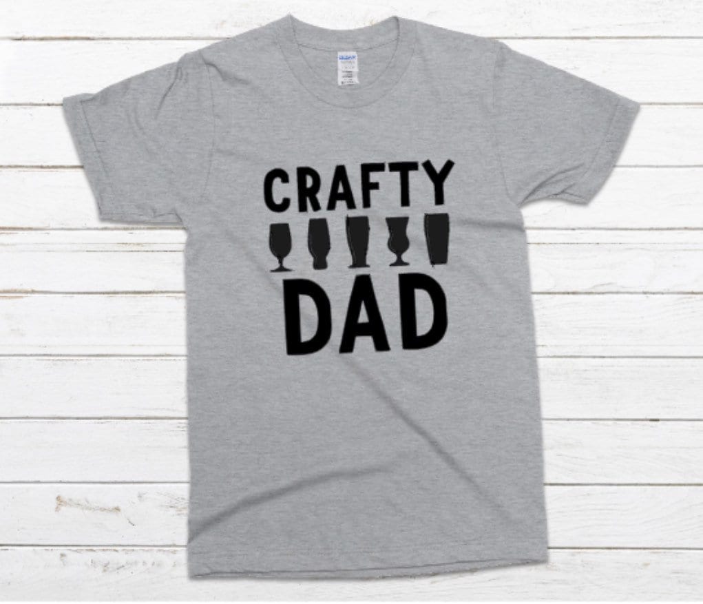 Crafty Dad T-shirt Craft Beer Fathers Day Dad gift Beer | Etsy