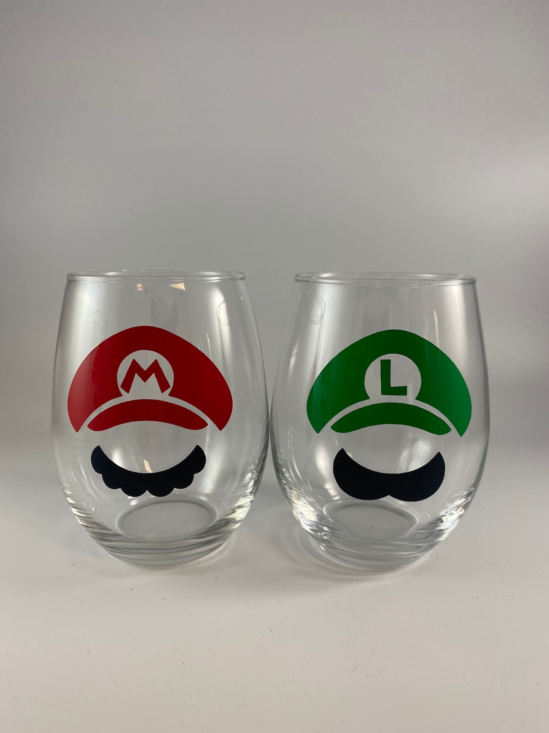 Super Mario Bros Nintendo Wine Glass Mario Luigi Super - Etsy Canada