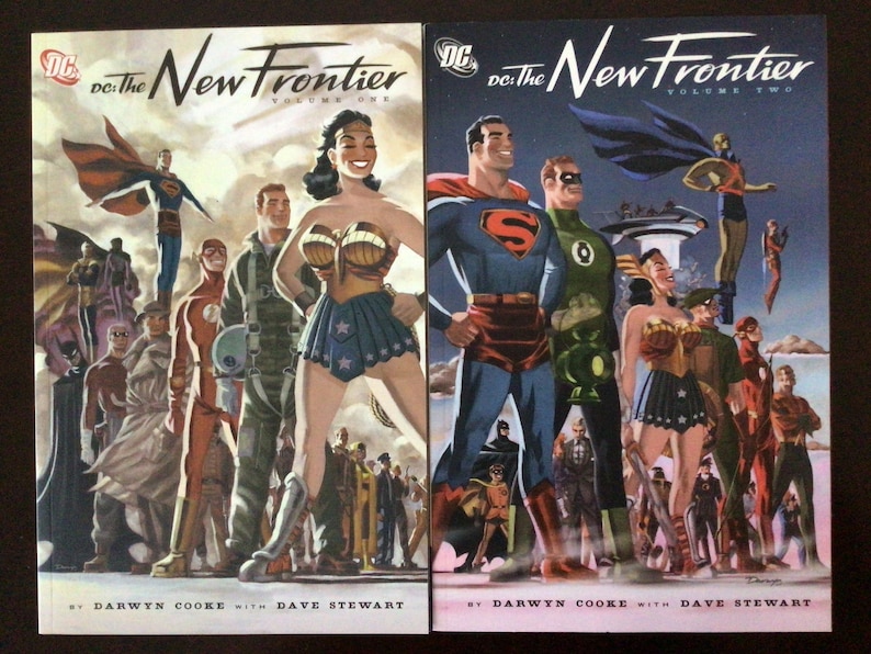 Superheroes DC the New Frontier by Darwyn Cooke Volumes 1&2 - Etsy