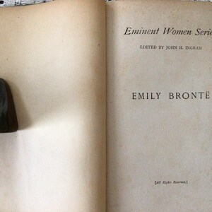 Antique Emily Brontë Biography, A. Mary F. Robinson, 4th Edition ...