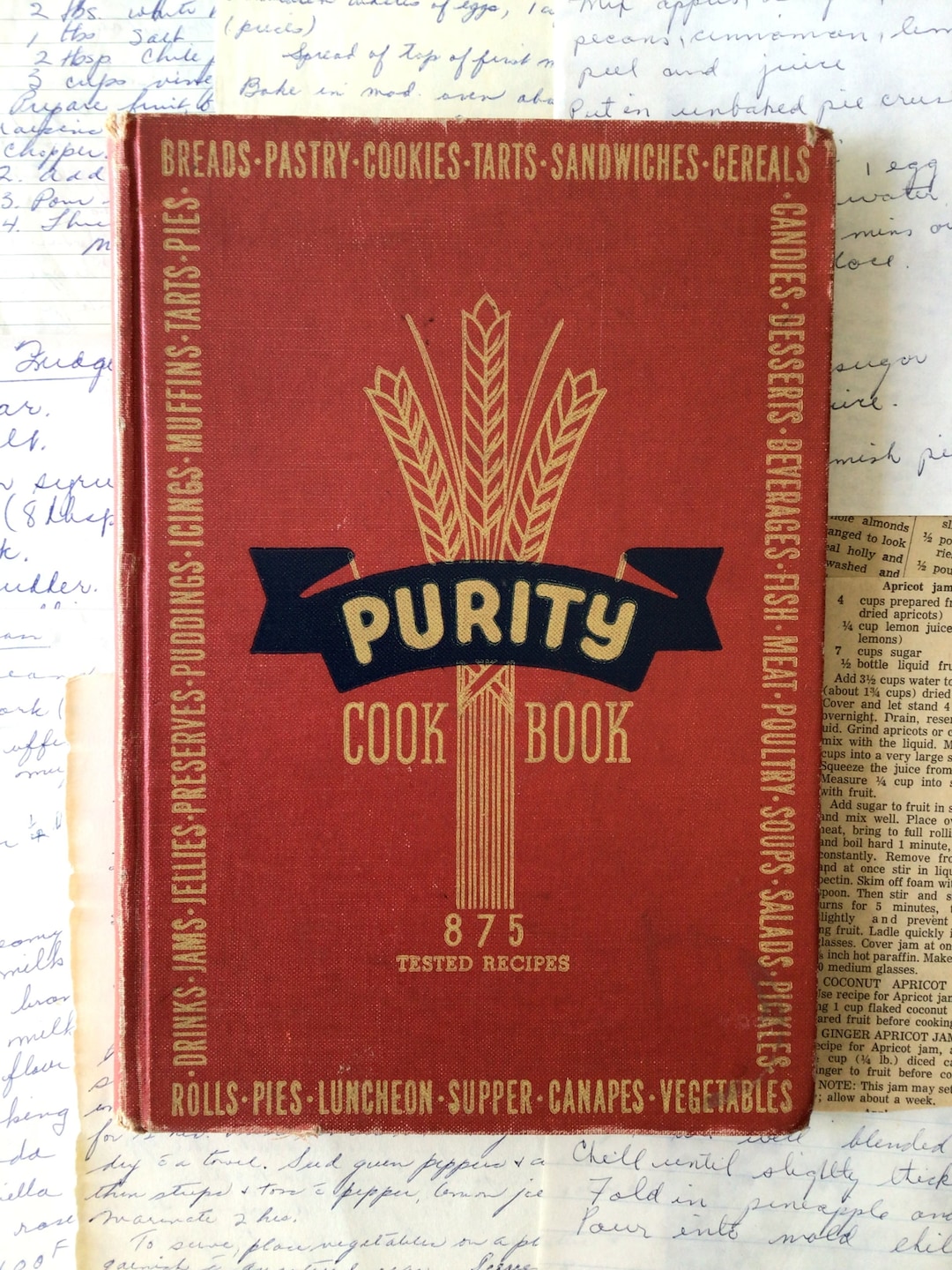 Vintage 1945 Purity Flour Cookbook, Wartime Edition, 875 Tested Recipes ...