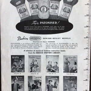 Vintage 1940’s Beehive Knitting Pattern Book, No. 69, Sportswear - Etsy