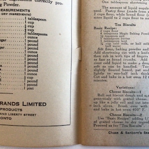 Presto! the Magic Cook Book, Antique Recipe Booklet, Published by ...