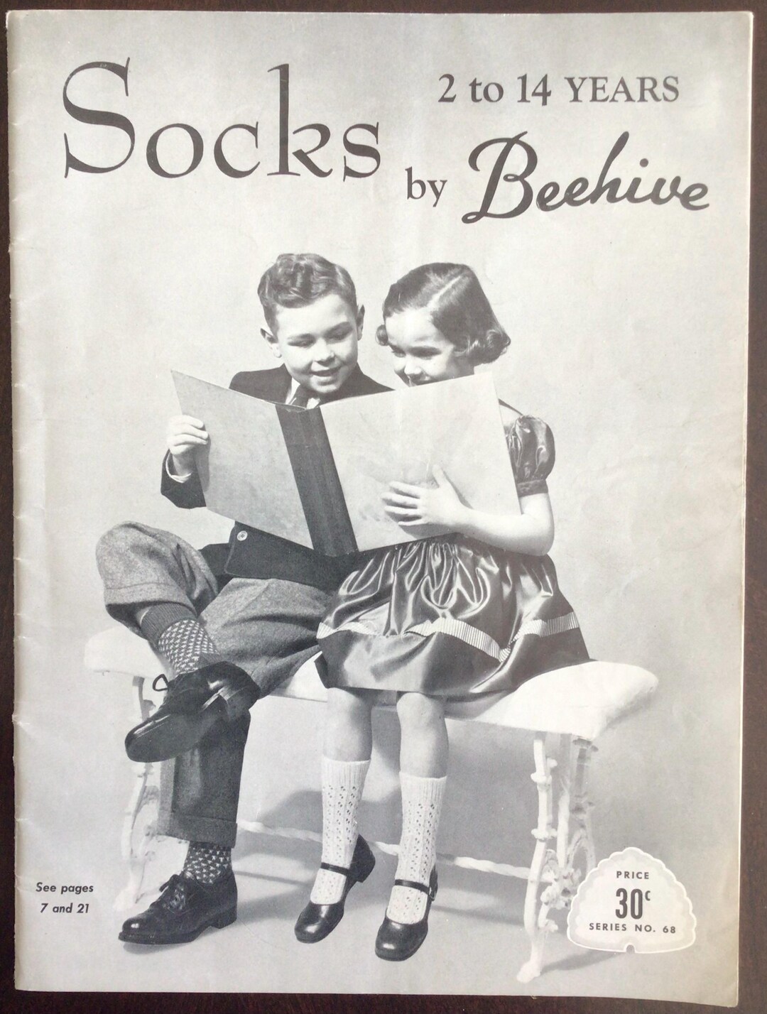 Vintage Beehive Knitting Pattern Book: Children's Socks, 1950s - Etsy