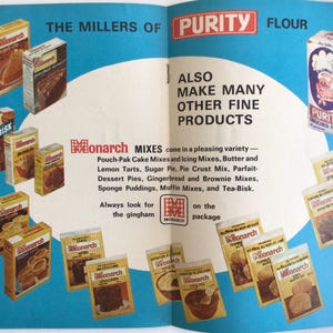 Vintage Recipe Booklet, Jolly Miller Pastel Cakes Made With Purity ...