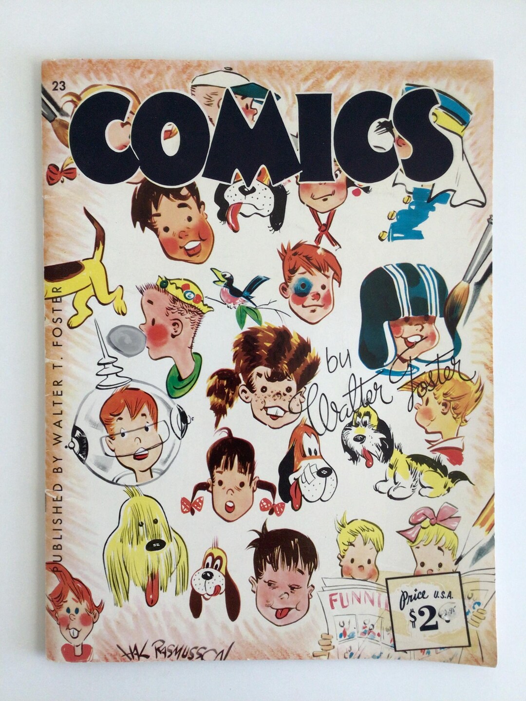 Vintage Walter Foster How to Draw COMICS Book #23, With Hal Rasmusson ...