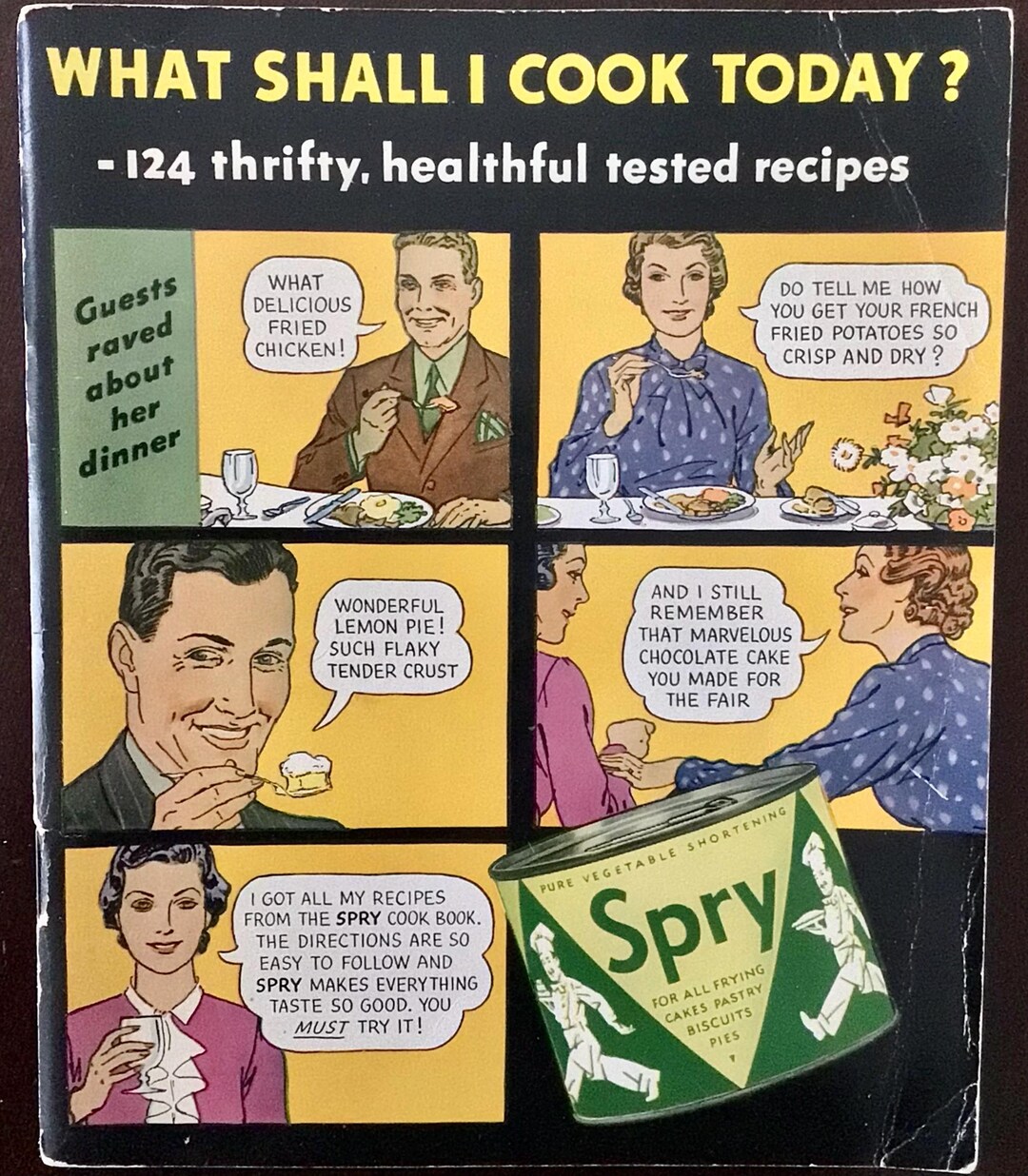 Vintage Recipe Booklet, Spry's "what Shall I Cook Today?” C. 1935 - Etsy