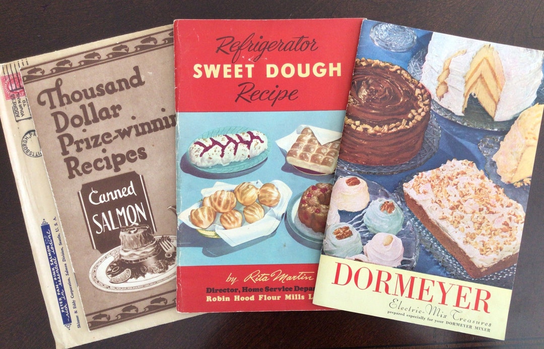 Vintage Recipe Booklets, 1930s and 40s, Dormeyer, Robin Hood Sweet ...