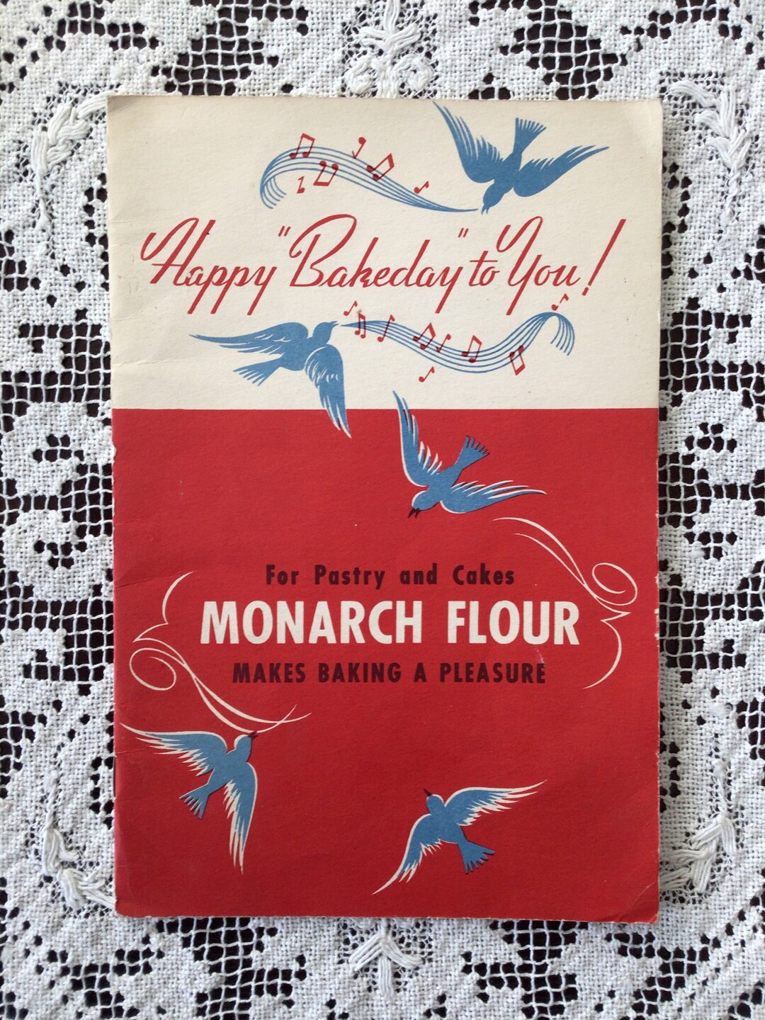 Vintage Recipe Booklet Monarch Flour for Pastry and Cakes happy Bakeday ...