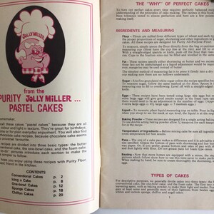 Vintage Recipe Booklet, Jolly Miller Pastel Cakes Made With Purity ...