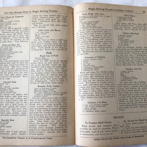 Presto! the Magic Cook Book, Antique Recipe Booklet, Published by ...