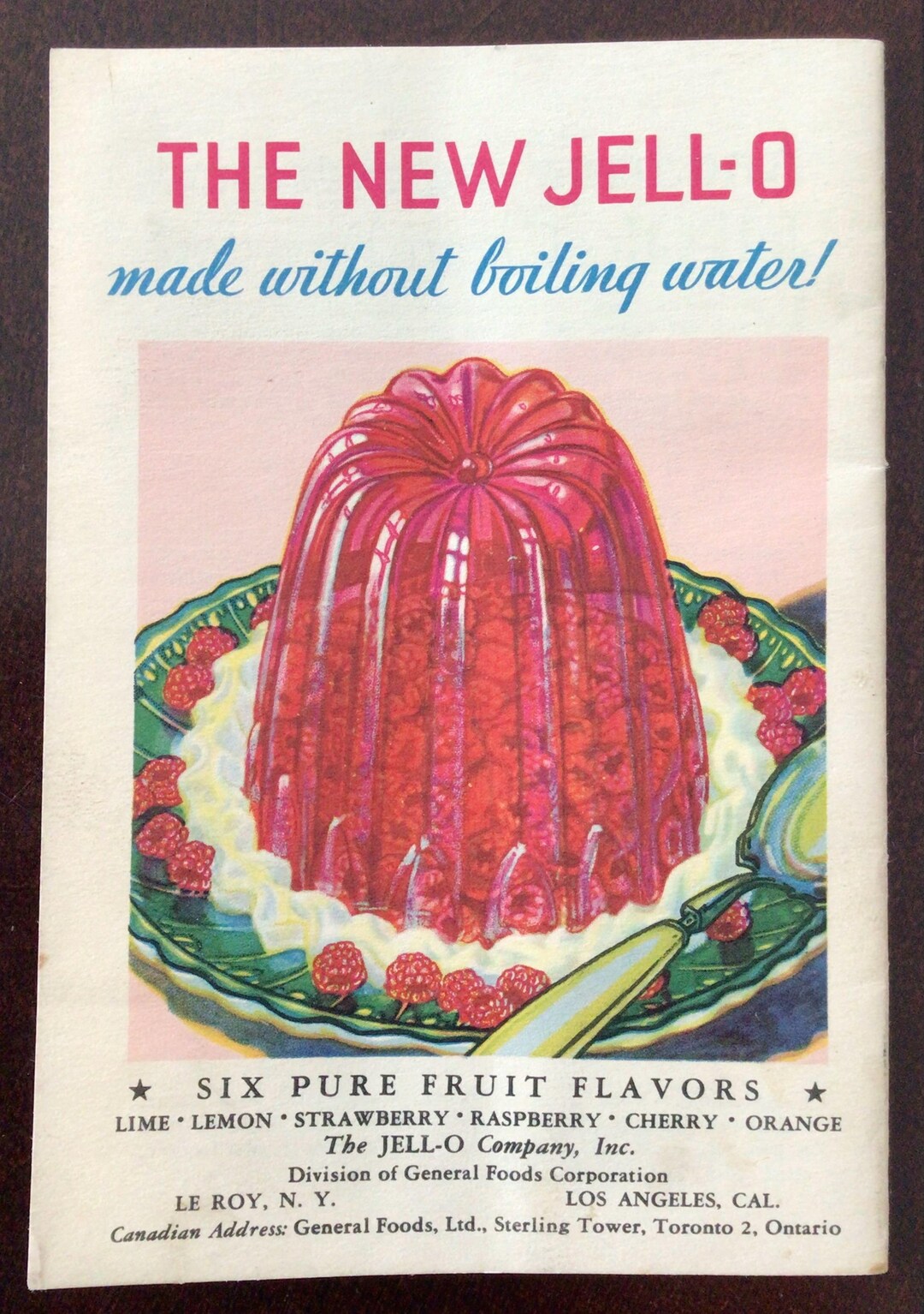Antique 1932 JELL-O Recipe Booklet, Try the New Jell-o, You Make It ...
