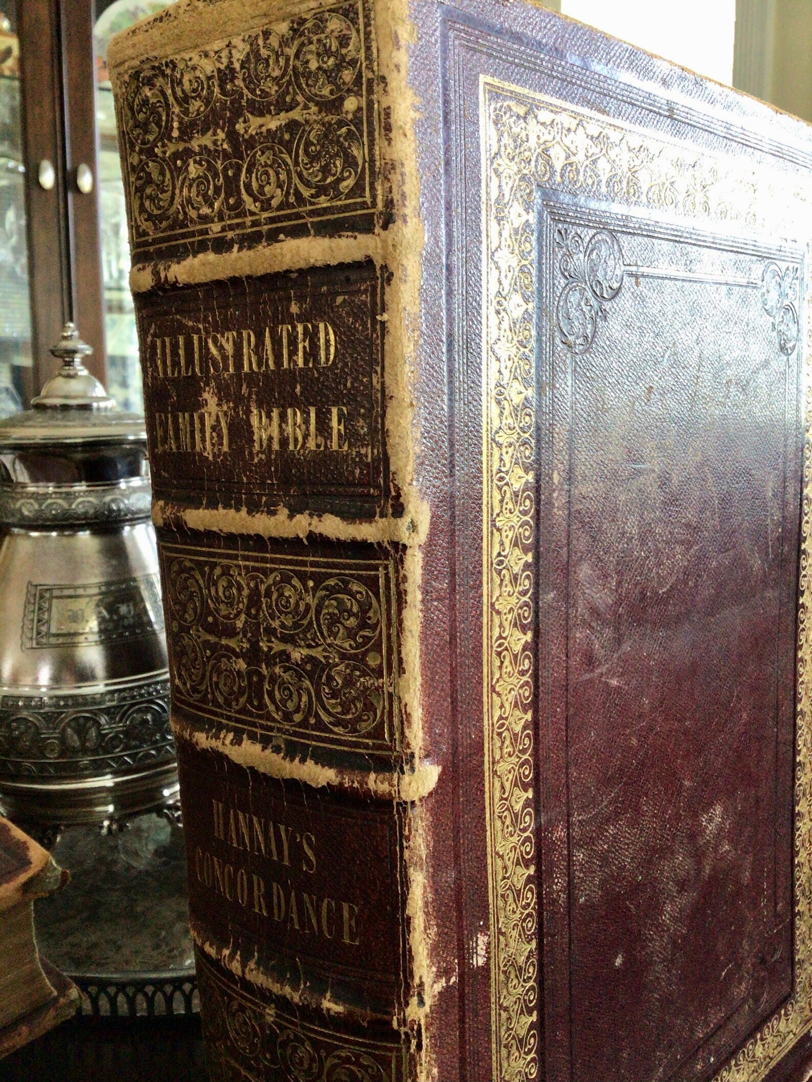 Antique Victorian Bible Huge Illustrated Browns Family | Etsy