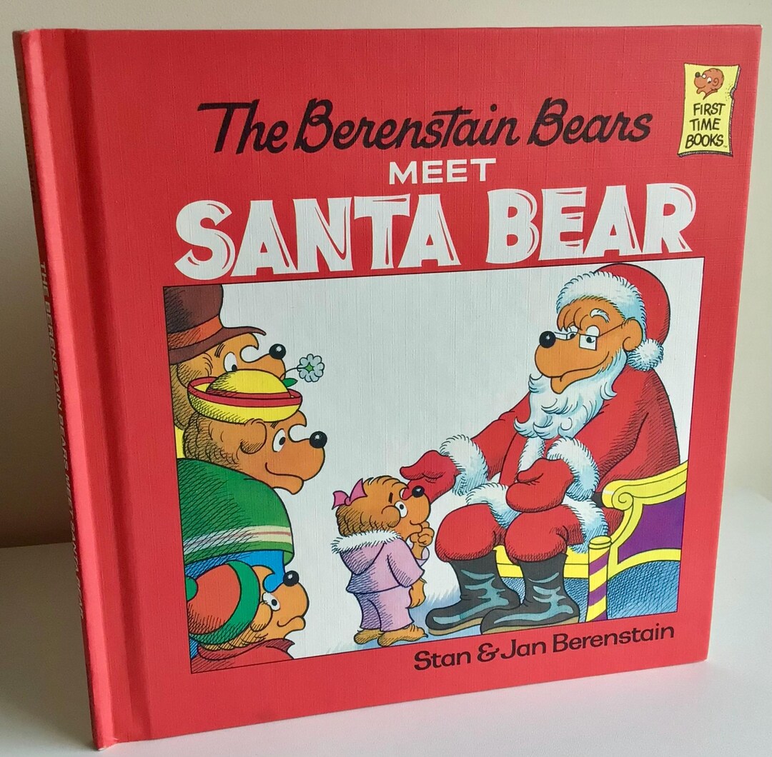 Vintage the Berenstain Bears Book, Meet Santa Bear, Hardcover, 1984 - Etsy