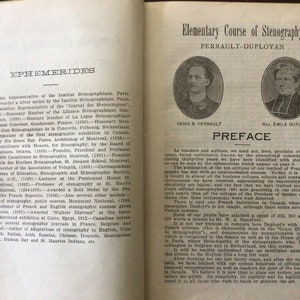 Antique Stenography Book, Perrault-duployan Complete Elementary Course ...