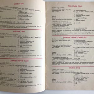 Vintage Recipe Booklet, Jolly Miller Pastel Cakes Made With Purity ...
