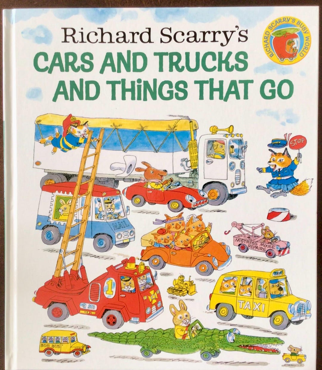 Richard Scarry’s, Cars & Trucks and Things That Go, Hardcover Vintage ...