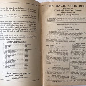 Presto! the Magic Cook Book, Antique Recipe Booklet, Published by ...