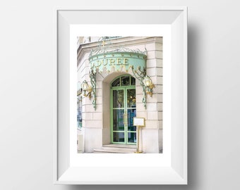 Ladurée Store Paris Painting Laduree Macarons Wall Art Print and ...