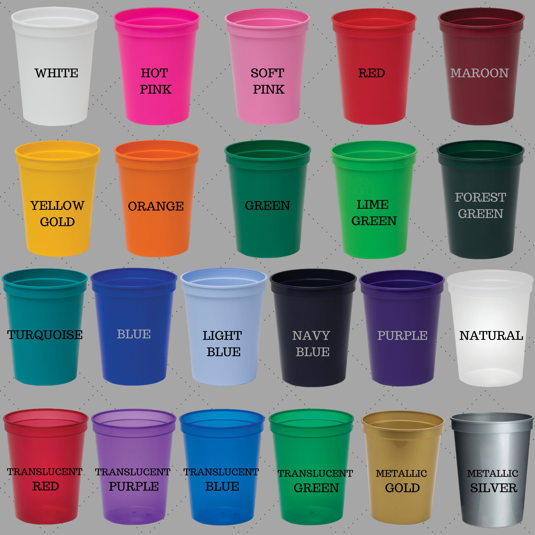 Custom Printed Wedding Cup Personalized Cup Party Favor - Etsy