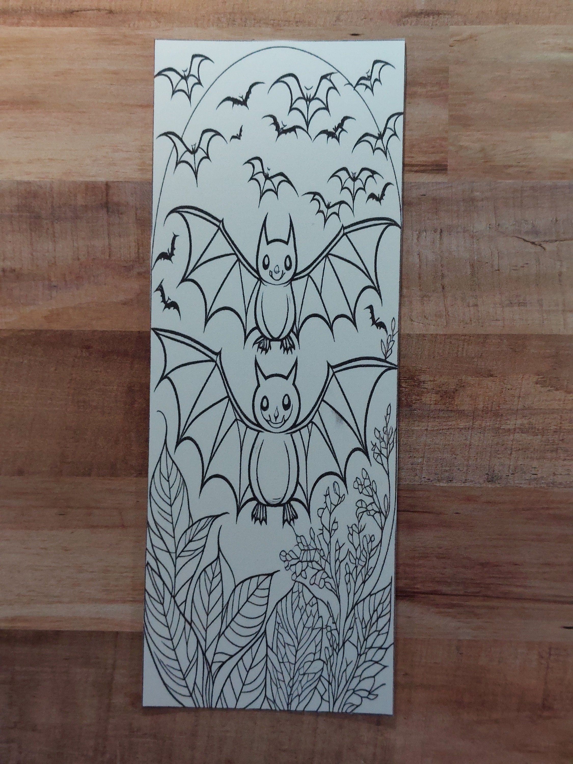 Halloween Coloring Bookmarks Set of 3 Spooky Bookmarks Kids and Adult ...