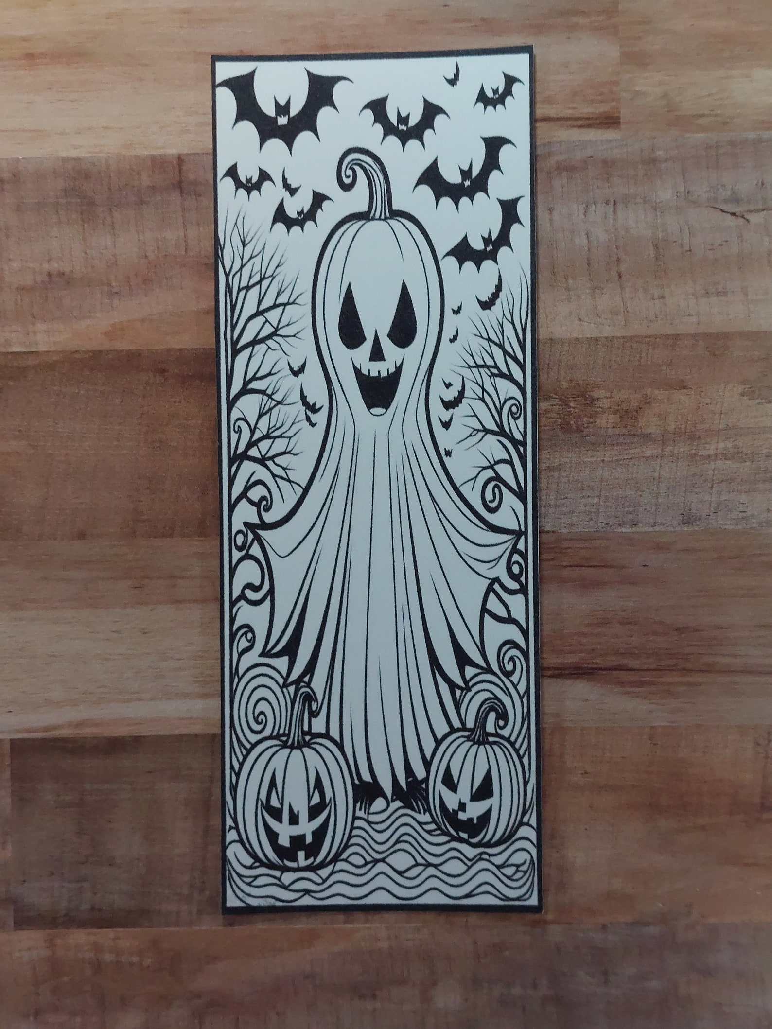 Halloween Coloring Bookmarks Set of 3 Spooky Bookmarks Kids and Adult ...