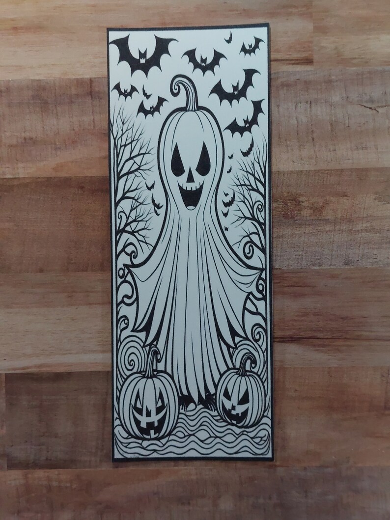 Halloween Coloring Bookmarks Set of 3 Spooky Bookmarks Kids and Adult ...