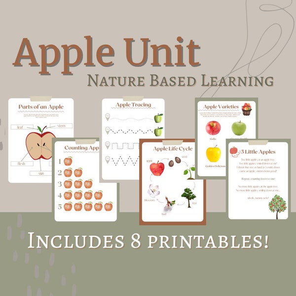 Apple Printables - Etsy