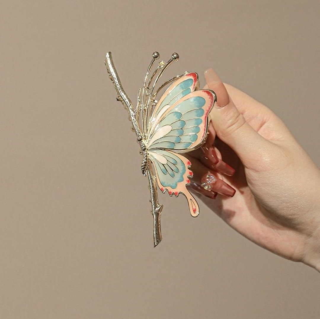 Butterfly Hair Claw Clip Butterfly Claw Clips Wmen Butterfly - Etsy