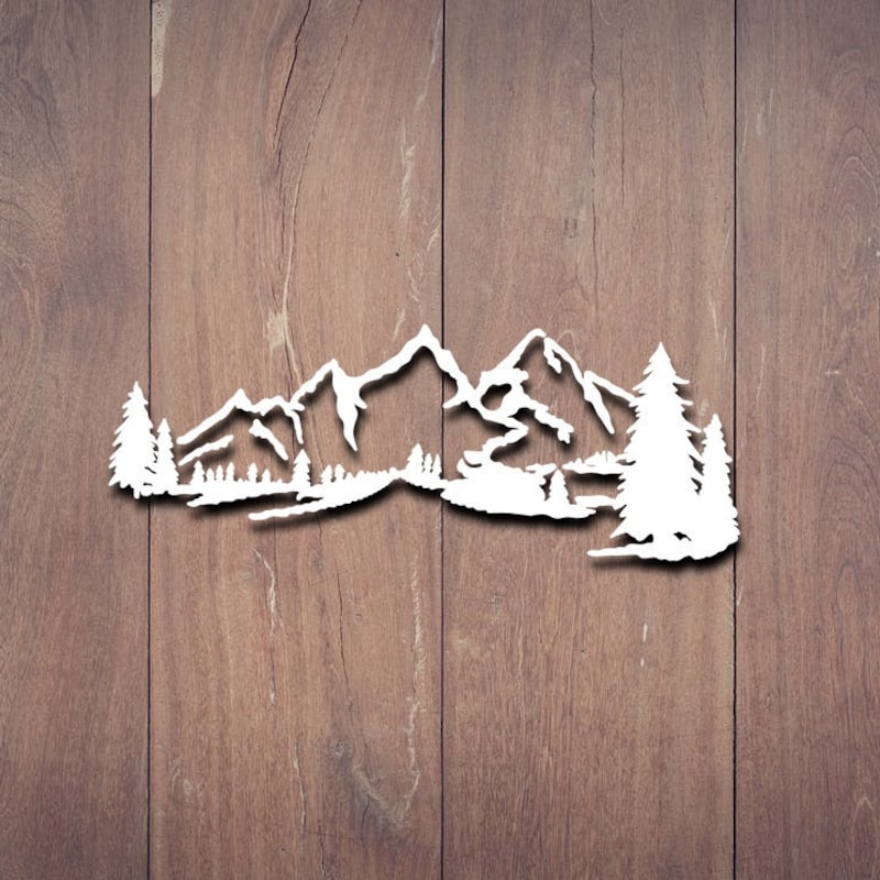 Mountain Decal - Etsy
