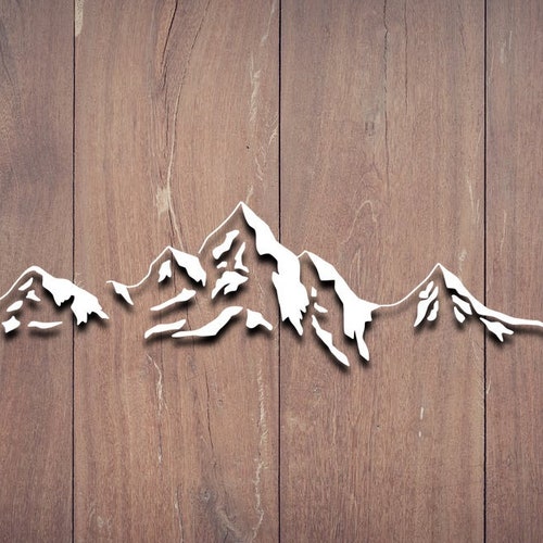 Mountain Decal Mountains Vinyl Decal Car Decal Wall Decal - Etsy