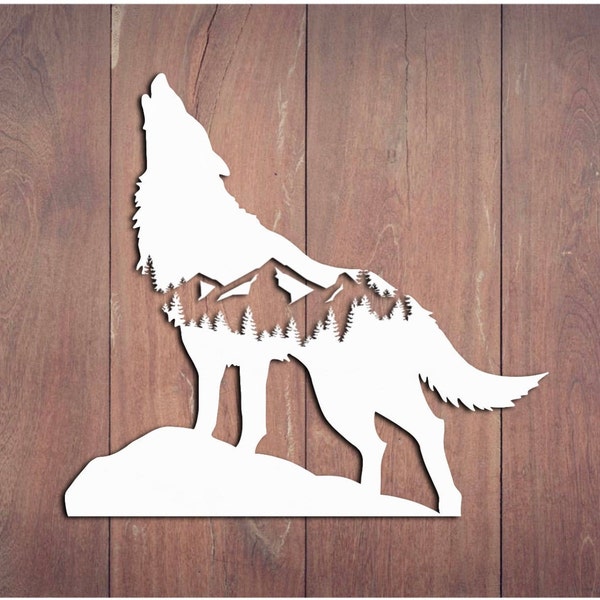 Wolf Wall Decal - Etsy