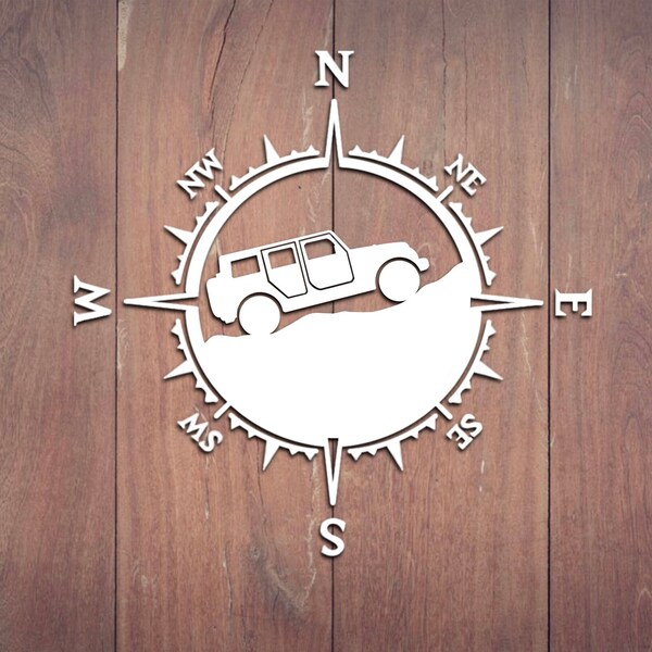 Compass Decal - Etsy