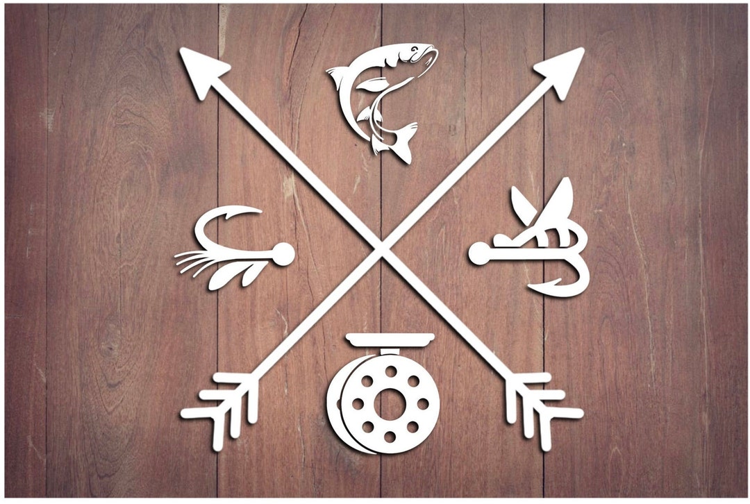 Fly Fishing Decal, Fishing, Vinyl Decal, Car Decal, Wall Decal, Laptop ...