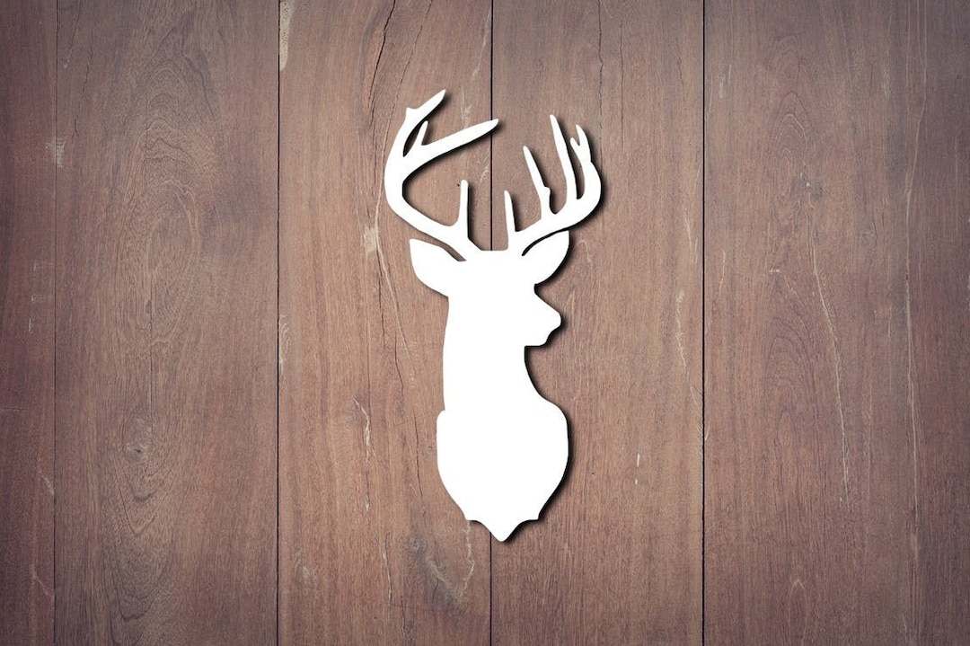 Deer Decal, Deer Head, Hunting, Vinyl Decal, Car Decal, Wall Decal ...