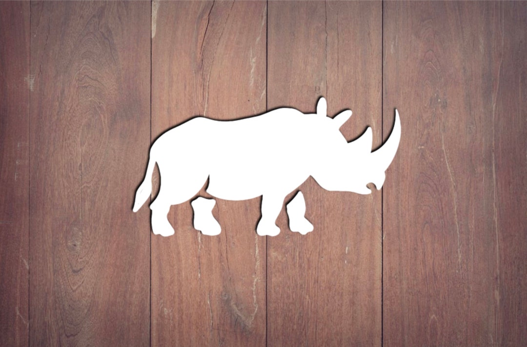 Rhino Decal, Safari Nursery Decor, Laptop Stickers, Car Decal, Wall ...