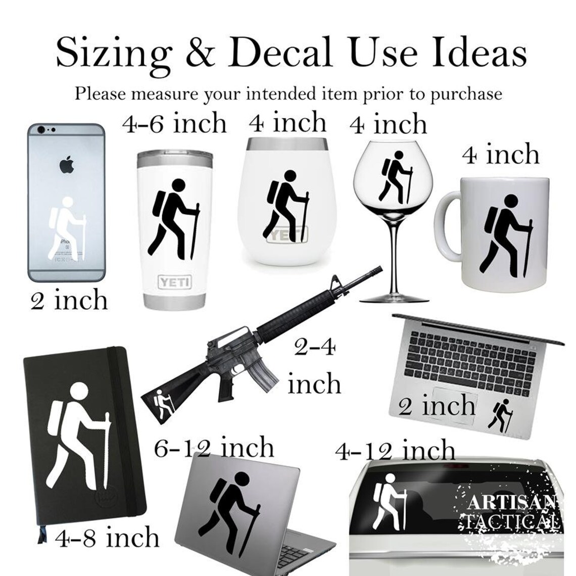 AR15 Decal, Vinyl Decal, Gun Decal, Car Decal, Wall Decal, Laptop Decal ...