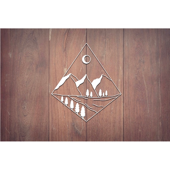 Mountain Decal Mountains Vinyl Decal Car Decal Wall Decal - Etsy